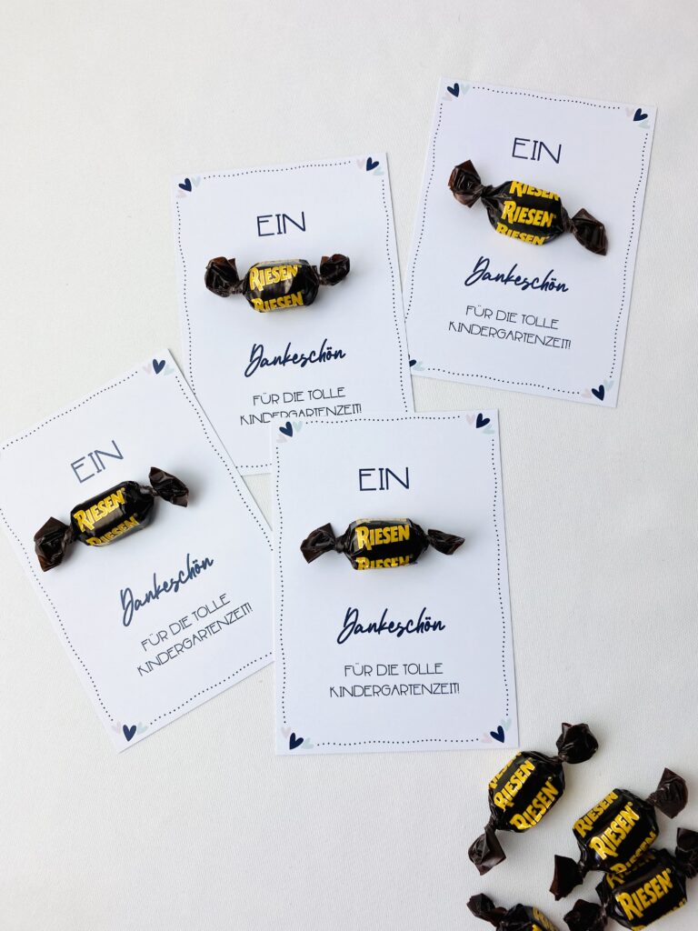 Ein "RIESEN" Dankeschön für die tolle Kindergartenzeit - Karte ⋆ ...